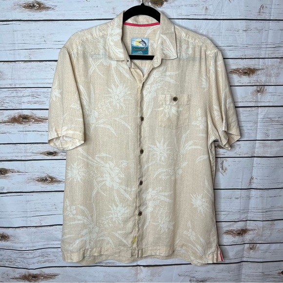 Tommy Bahama | Shirts | Tommy Bahama Island Fit Mens Button Down Linen ...